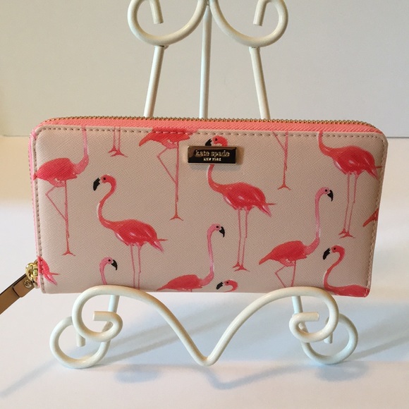 kate spade | Bags | Kate Spade Flamingo Zip Around Wallet | Poshmark